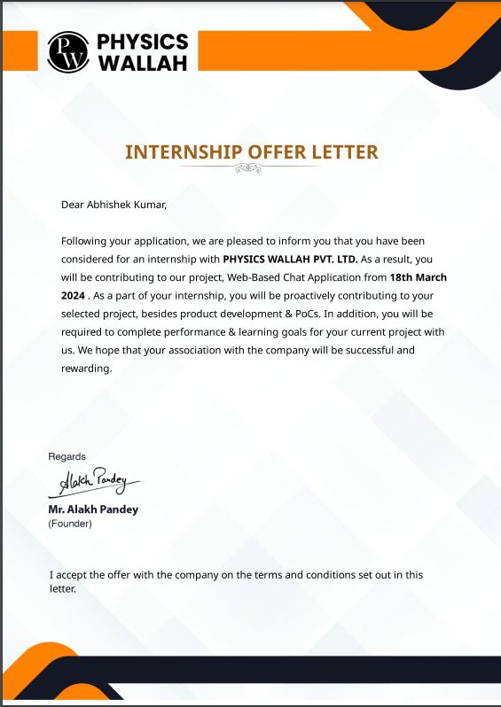 Abhishek Kumar on LinkedIn: #pwskills #mernstack #reactjs #internship # ... Abhishek Kumar on LinkedIn: #pwskills #mernstack #reactjs #internship # ...