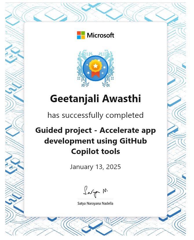 GEETANJALI AWASTHI on LinkedIn: #github #copilot #coding #programming # ... GEETANJALI AWASTHI on LinkedIn: #github #copilot #coding #programming # ...