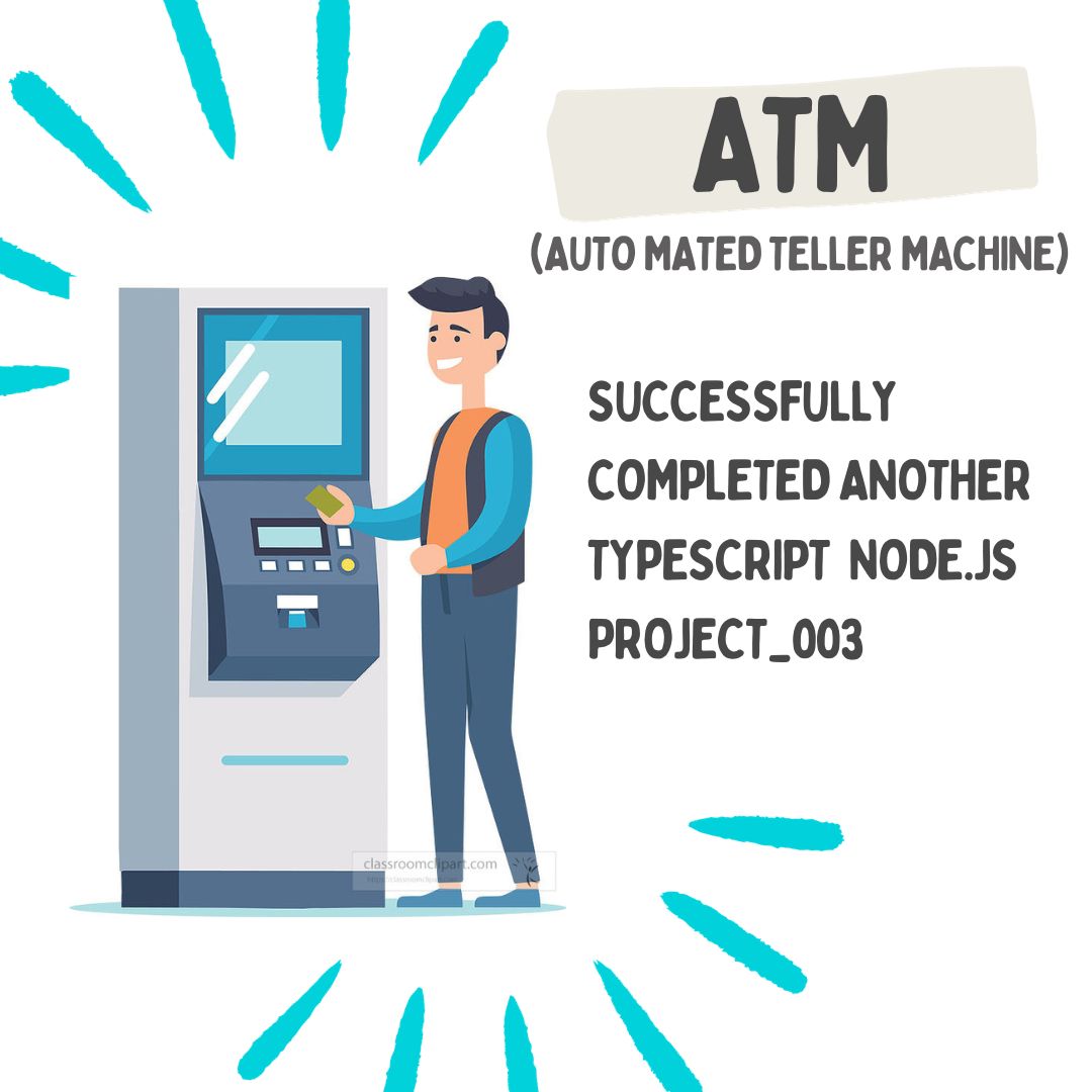 Aamna Imran on LinkedIn: #typescript #nodejs #atmmachine # ... Aamna Imran on LinkedIn: #typescript #nodejs #atmmachine # ...