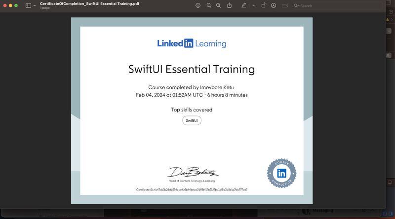 IMEVBORE KETU on LinkedIn: #swiftui #swift #xcode #iosdevelopment # ... IMEVBORE KETU on LinkedIn: #swiftui #swift #xcode #iosdevelopment # ...