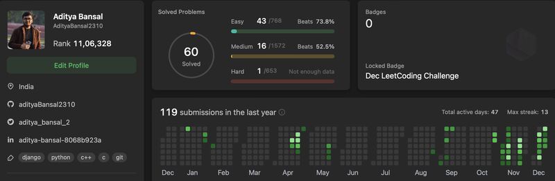Aditya Bansal on LinkedIn: #leetcode #leetcode2023 #python3 Aditya Bansal on LinkedIn: #leetcode #leetcode2023 #python3