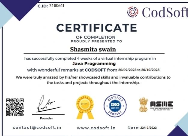 #connections #internship #codsoft #javaprogramming | Shasmita Swain #connections #internship #codsoft #javaprogramming | Shasmita Swain