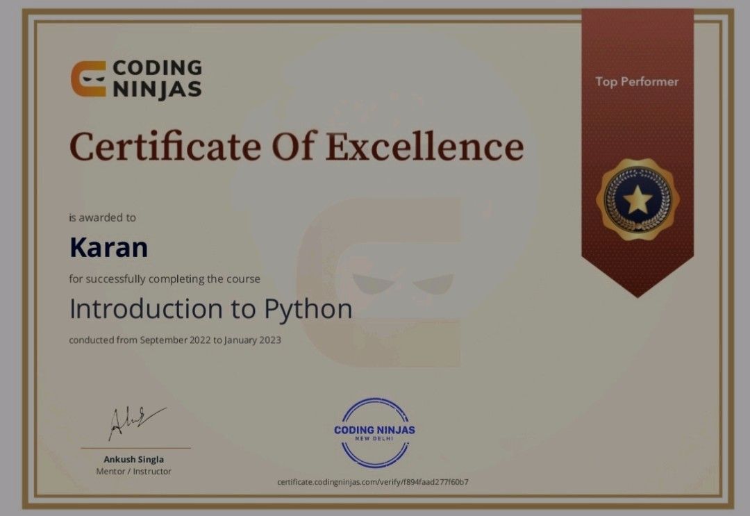 Karan Jaswal on LinkedIn: #pythonprogramming #codingninjas # ... Karan Jaswal on LinkedIn: #pythonprogramming #codingninjas # ...