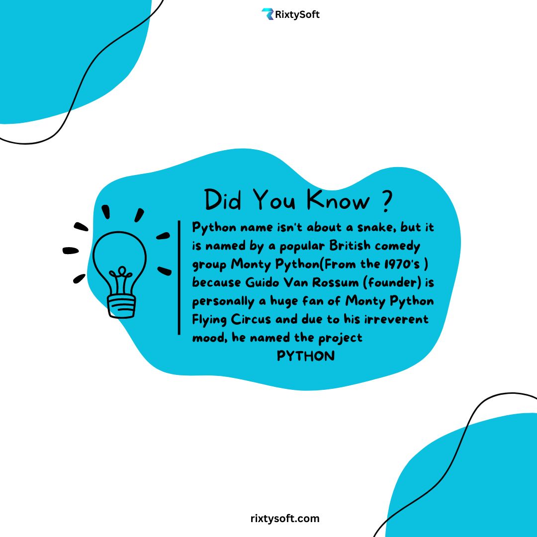 RixtySoft on LinkedIn: #python #programming #knowledgetime #doyouknow # ... RixtySoft on LinkedIn: #python #programming #knowledgetime #doyouknow # ...