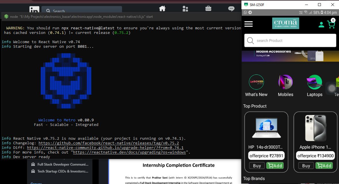 Deepesh Suryavanshi on LinkedIn: #reactnative #electronics_bazar # ... Deepesh Suryavanshi on LinkedIn: #reactnative #electronics_bazar # ...