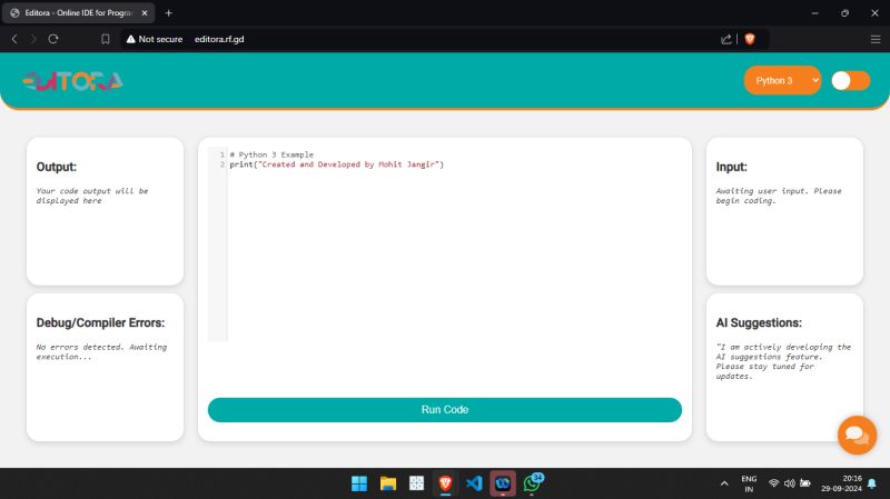 Mohit Jangir on LinkedIn: #editora #coding #ide #programming # ... Mohit Jangir on LinkedIn: #editora #coding #ide #programming # ...