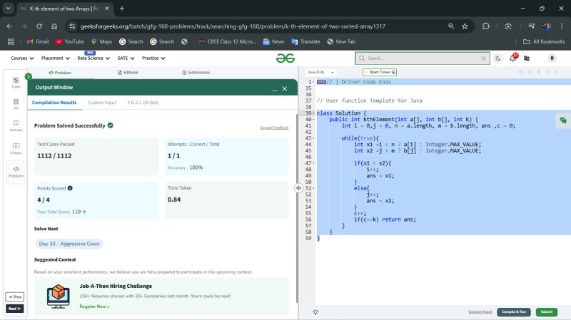 #dsa #problemsolving #codingchallenge #geeksforgeeks #100daysofcode ... #dsa #problemsolving #codingchallenge #geeksforgeeks #100daysofcode ...