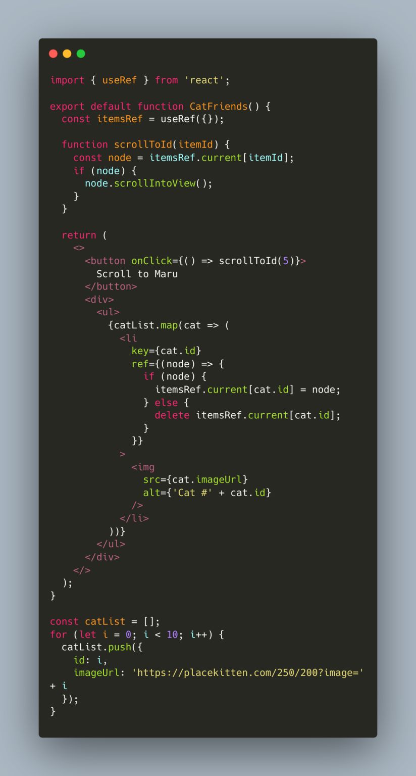 Dynamic ref in ReactJS : | Sherif Mohamed Dynamic ref in ReactJS : | Sherif Mohamed