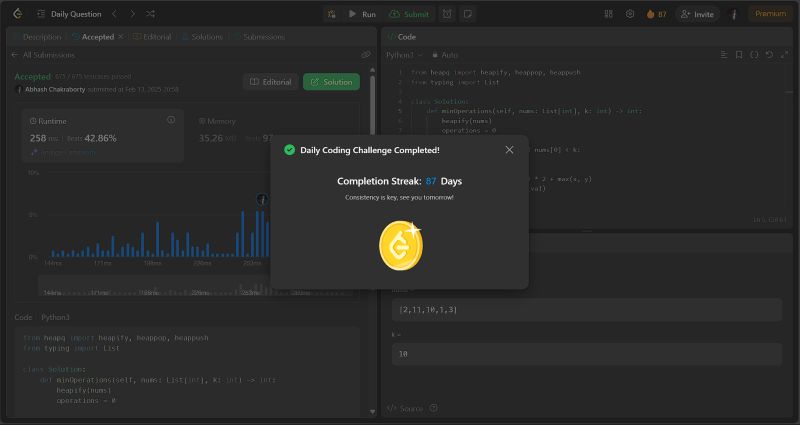 Abhash Chakraborty on LinkedIn: #100daysofcoding #leetcode ... Abhash Chakraborty on LinkedIn: #100daysofcoding #leetcode ...