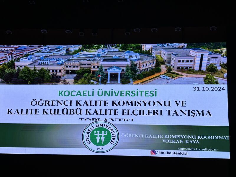 Kocaeli Üniversitesi 2024 -2025 Rektörlük Öğrenci Kalite Komisyonu ... Kocaeli Üniversitesi 2024 -2025 Rektörlük Öğrenci Kalite Komisyonu ...
