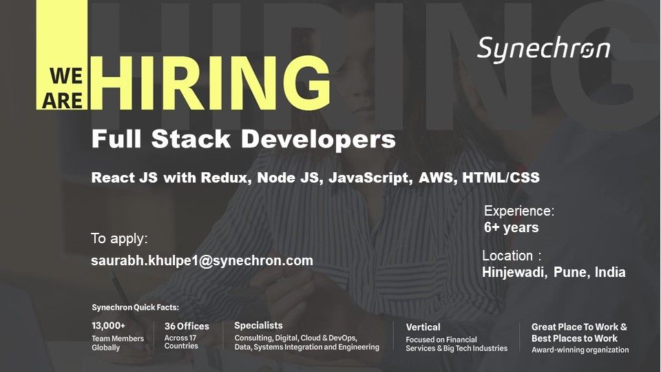 Saurabh Khulpe on LinkedIn: #reactjs #nodejs #fullstackdeveloper # ... Saurabh Khulpe on LinkedIn: #reactjs #nodejs #fullstackdeveloper # ...
