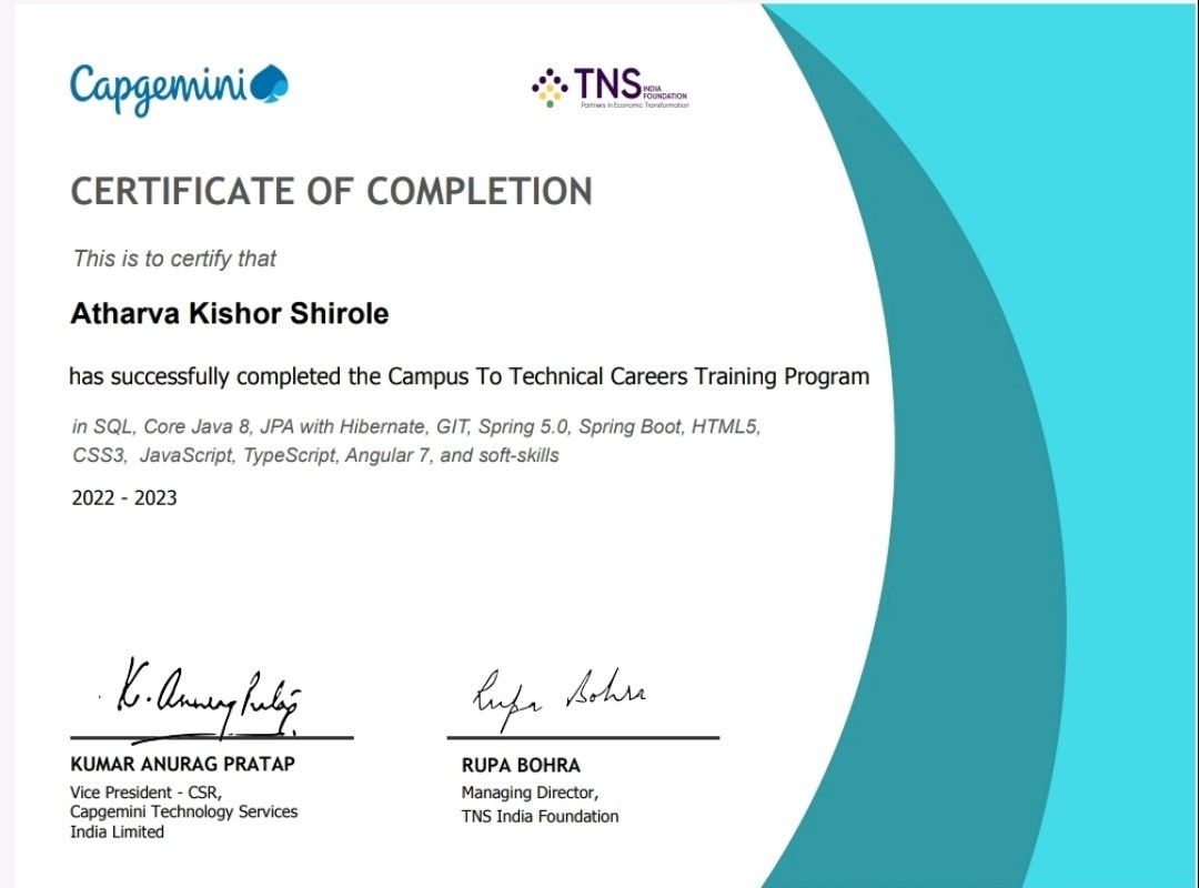 Atharva Shirole on LinkedIn: #fullstackdeveloper #java #sql Atharva Shirole on LinkedIn: #fullstackdeveloper #java #sql
