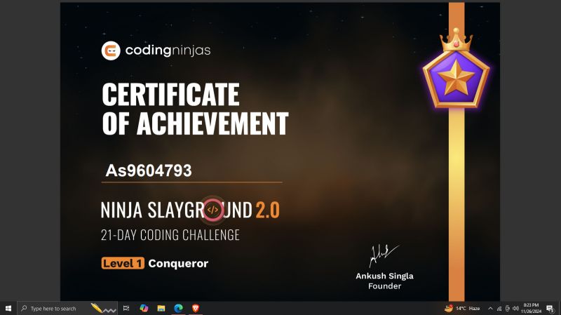 Arjun Singh Negi on LinkedIn: #codingninjas #21daysofcoding # ... Arjun Singh Negi on LinkedIn: #codingninjas #21daysofcoding # ...