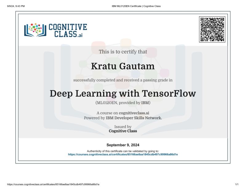 Kratu Gautam on LinkedIn: #deeplearning #machinelearning #ibm # ... Kratu Gautam on LinkedIn: #deeplearning #machinelearning #ibm # ...