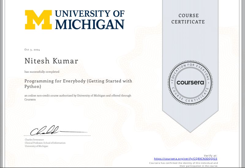 Nitesh Gurjar on LinkedIn: #python #programming Nitesh Gurjar on LinkedIn: #python #programming