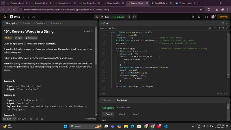 Aaditya Thantharate on LinkedIn: #dsa #codingjourney #strings # ... Aaditya Thantharate on LinkedIn: #dsa #codingjourney #strings # ...