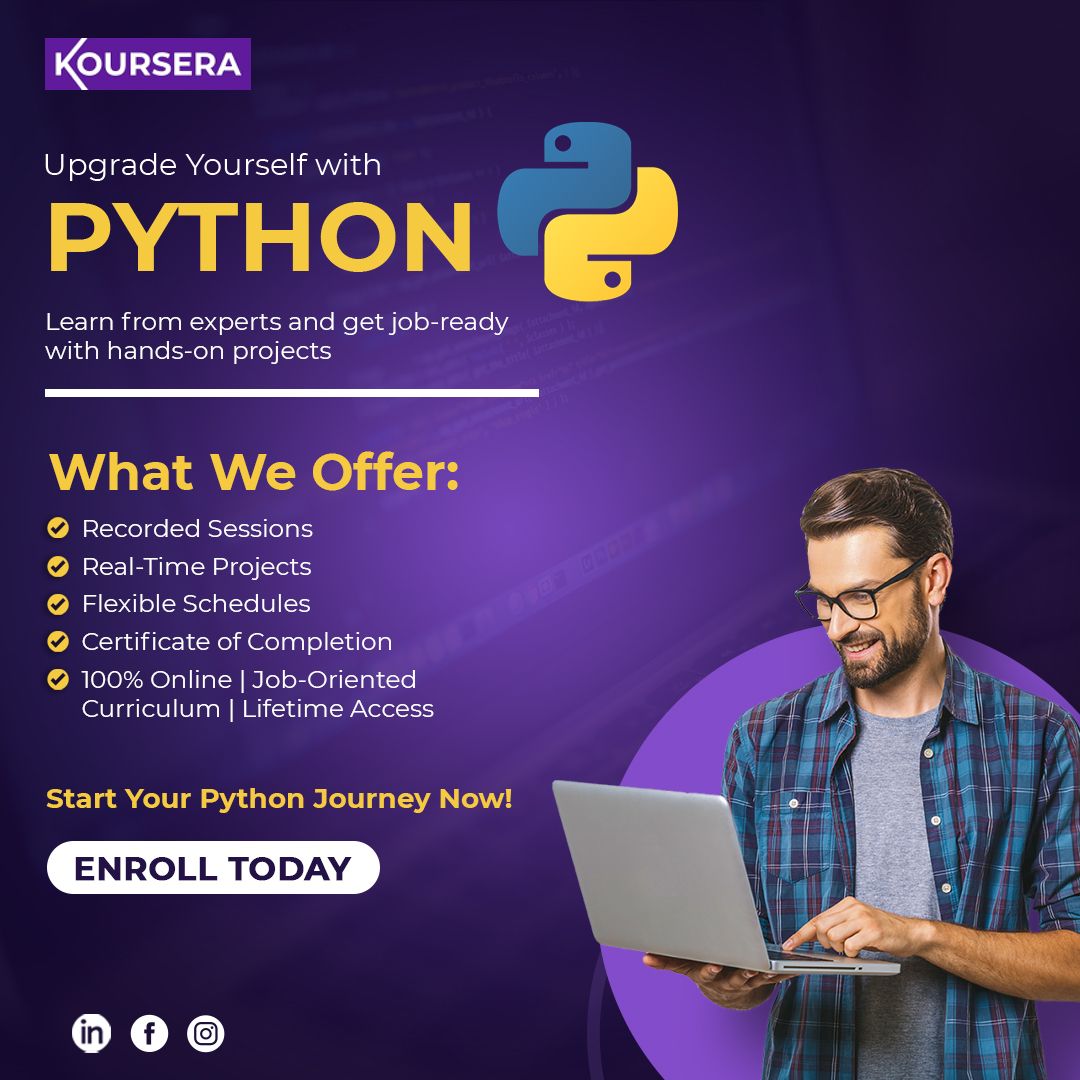 Koursera on LinkedIn: #pythonprogrammingcourse #python # ... Koursera on LinkedIn: #pythonprogrammingcourse #python # ...