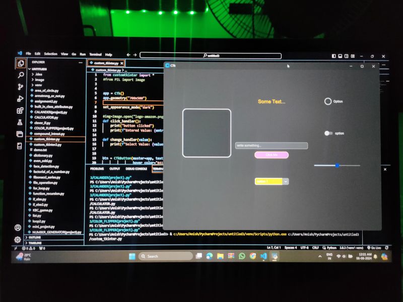 Anish Banerjee on LinkedIn: #pythonprogramming #customtkinter #techskills Anish Banerjee on LinkedIn: #pythonprogramming #customtkinter #techskills