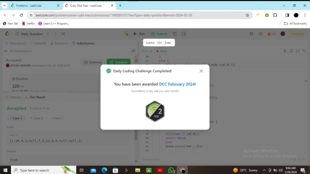 #leetcode #coding #challenge | AYUSH CHAVAN #leetcode #coding #challenge | AYUSH CHAVAN
