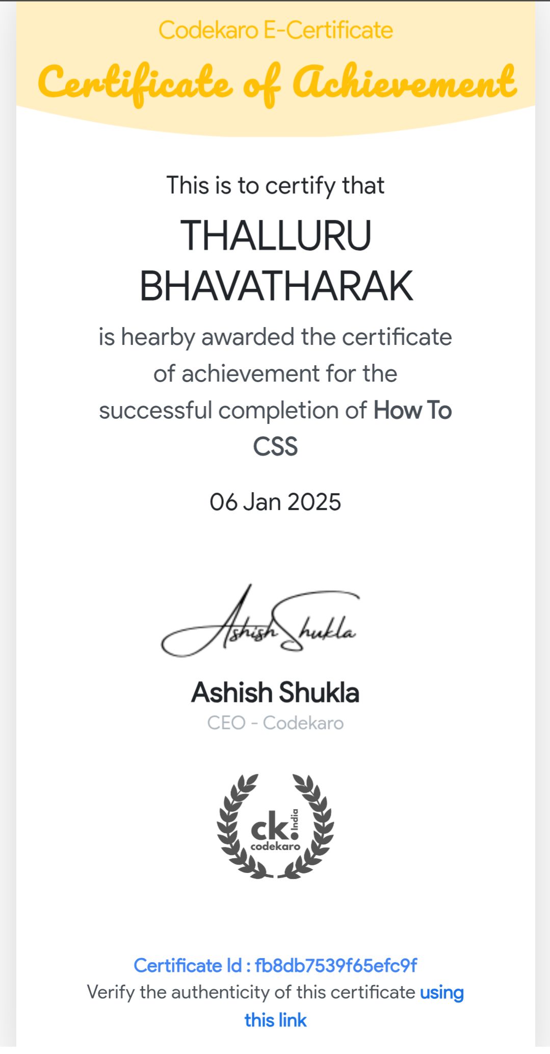 BHAVATHARAK THALLURU on LinkedIn: #css #codekaro #webdevelopment BHAVATHARAK THALLURU on LinkedIn: #css #codekaro #webdevelopment