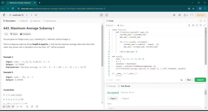 Day 19 of LeetCode challenge: Maximum Subarray I | Kinjal Sodha posted ... Day 19 of LeetCode challenge: Maximum Subarray I | Kinjal Sodha posted ...