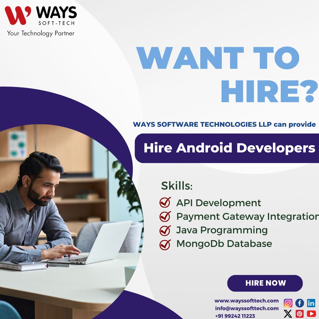 Ways Software Technologies LLP on LinkedIn: #android #androiddeveloper ... Ways Software Technologies LLP on LinkedIn: #android #androiddeveloper ...
