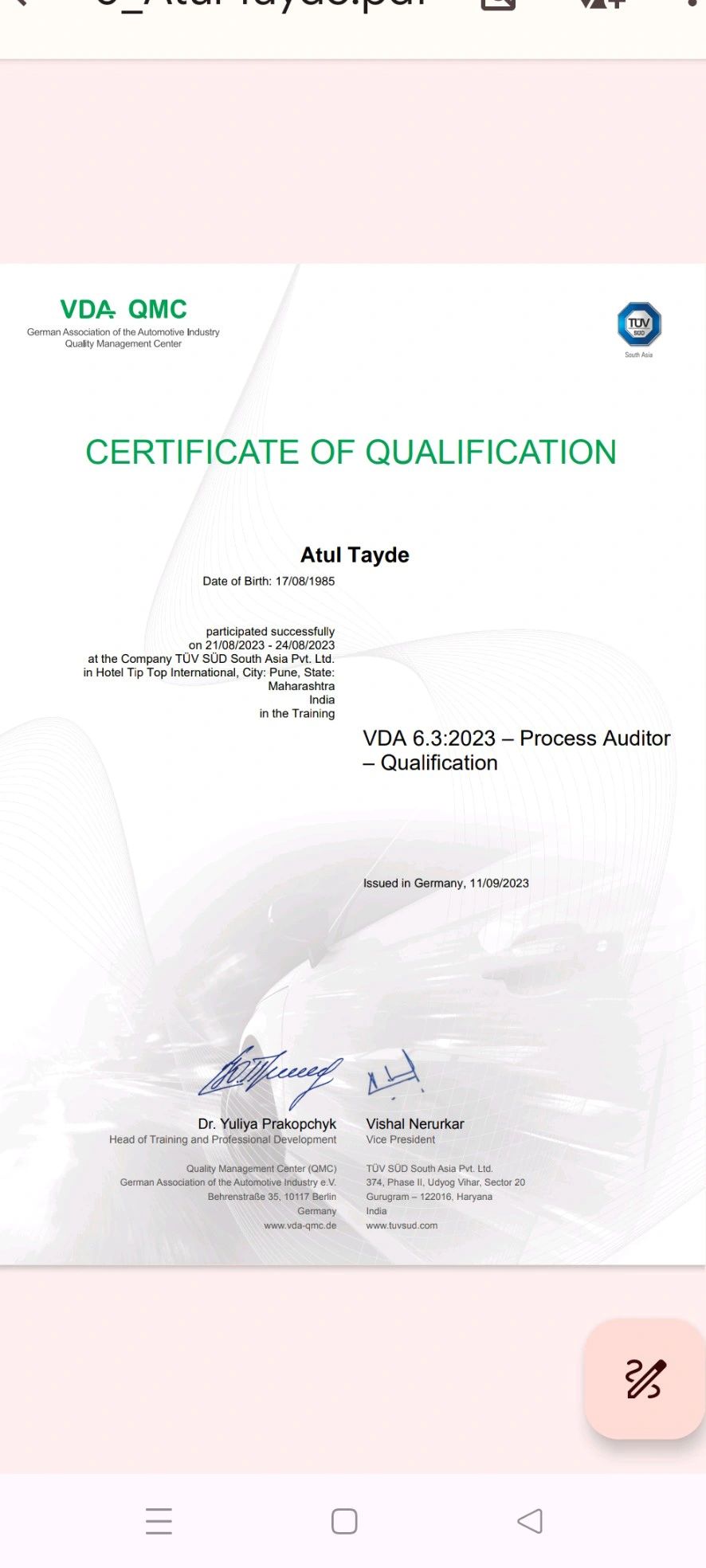 Atul Tayde on LinkedIn: I have successfully completed certification in ... Atul Tayde on LinkedIn: I have successfully completed certification in ...