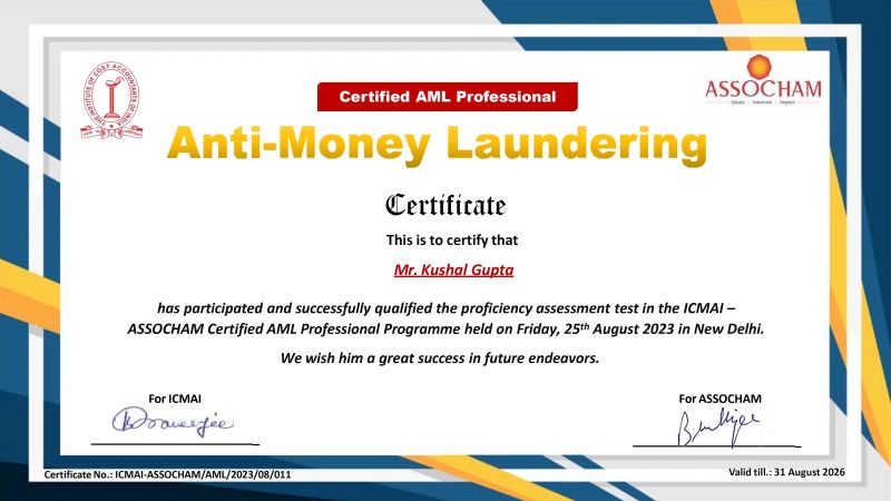 Kushal Gupta on LinkedIn: I’m happy to share that I’ve obtained a new ... Kushal Gupta on LinkedIn: I’m happy to share that I’ve obtained a new ...