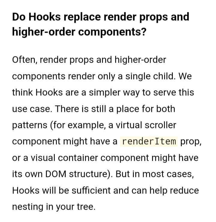 Muhammad Hassan Saeed on LinkedIn: Do Hooks replace render props and HoC Muhammad Hassan Saeed on LinkedIn: Do Hooks replace render props and HoC