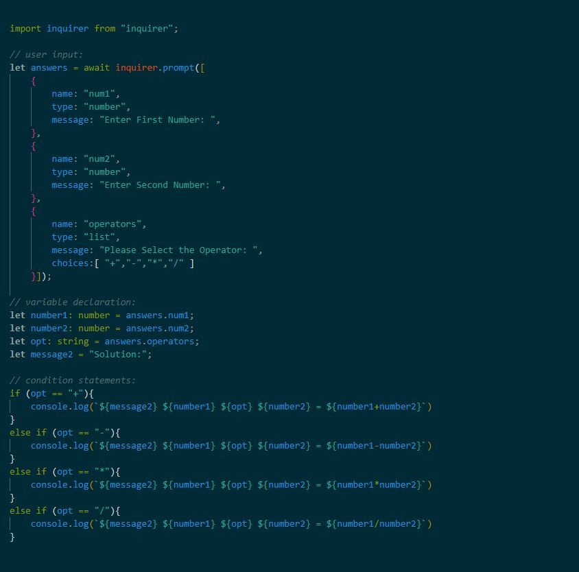 #npm #calculator #coding #development #typescript #cli #calculator # ... #npm #calculator #coding #development #typescript #cli #calculator # ...