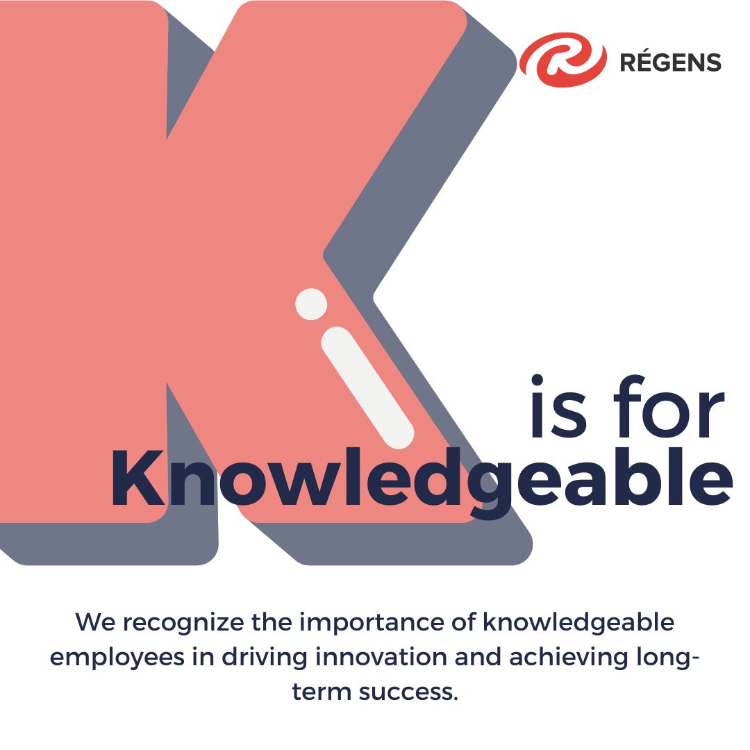 Régens on LinkedIn: 'K' is for Knowledgeable! 🖋️ Régens on LinkedIn: 'K' is for Knowledgeable! 🖋️