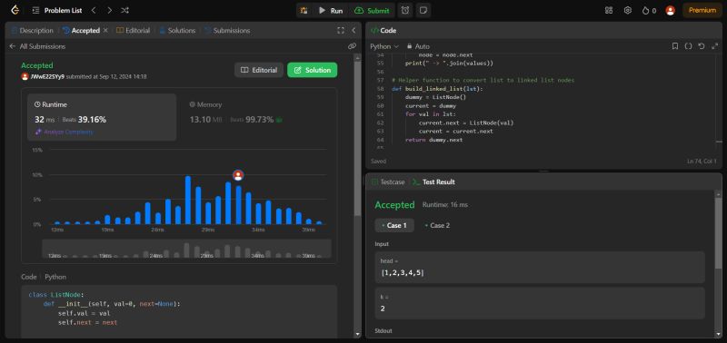 Roshan Dass on LinkedIn: Leetcode Problem No :25 Reversing Nodes in k ... Roshan Dass on LinkedIn: Leetcode Problem No :25 Reversing Nodes in k ...