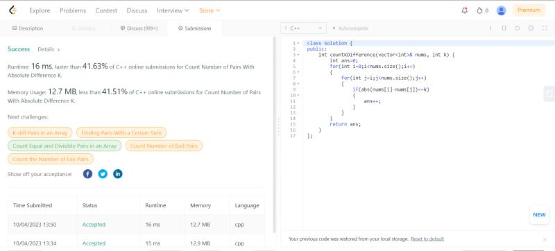 Yash Lokhande on LinkedIn: #100daysofcode #05daycode #dsa #leetcode #c ... Yash Lokhande on LinkedIn: #100daysofcode #05daycode #dsa #leetcode #c ...