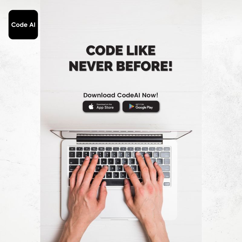 Code AI on LinkedIn: #codeai #coding #programming #developers # ... Code AI on LinkedIn: #codeai #coding #programming #developers # ...