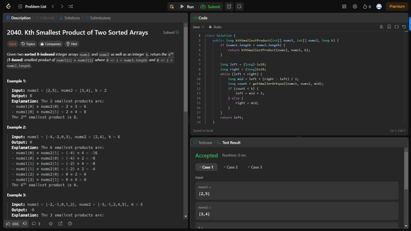 Resolved kth smallest product challenge on LeetCode | Kuldeep Sonara ... Resolved kth smallest product challenge on LeetCode | Kuldeep Sonara ...