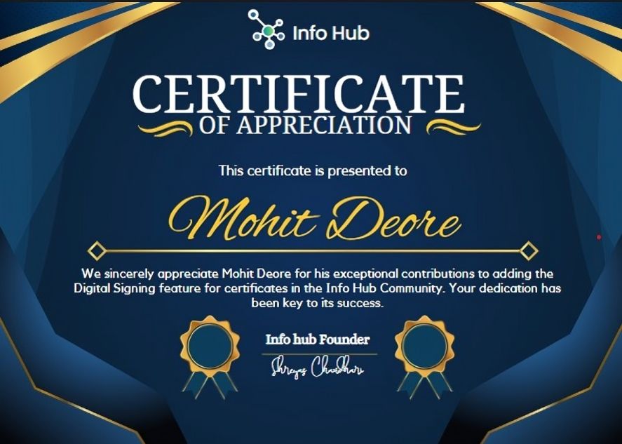 Mohit Deore on LinkedIn: Thrilled to announce the successful ... Mohit Deore on LinkedIn: Thrilled to announce the successful ...