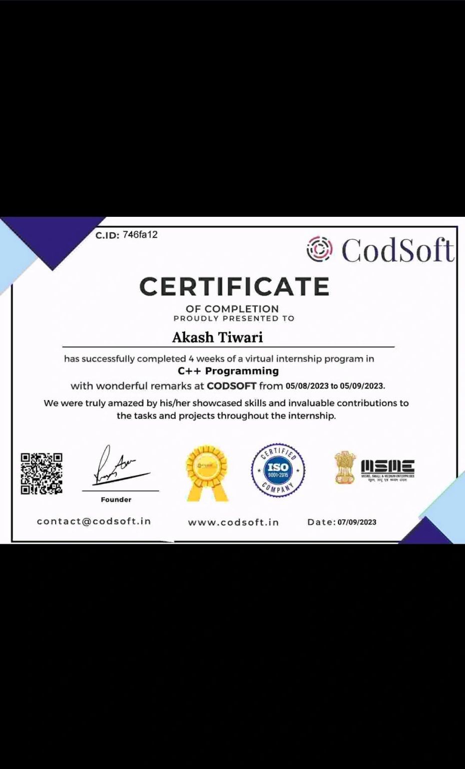 Akash Tiwari on LinkedIn: #codsoft Akash Tiwari on LinkedIn: #codsoft
