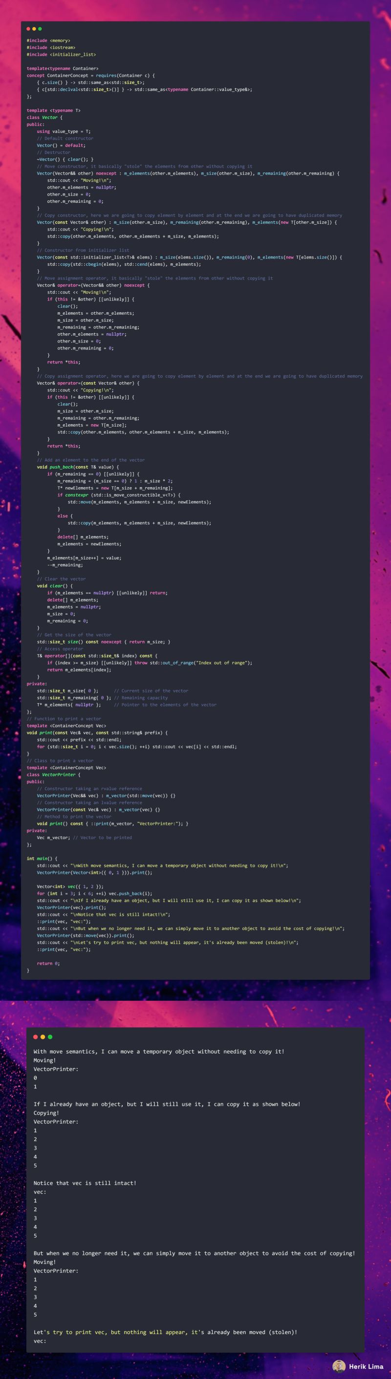 Herik Lima on LinkedIn: #cpp #cppmovesemantics #efficientcoding # ... Herik Lima on LinkedIn: #cpp #cppmovesemantics #efficientcoding # ...