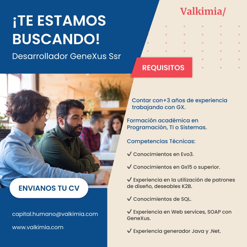 #genexus #gx #valkimia #desarrollador | Valkimia/ #genexus #gx #valkimia #desarrollador | Valkimia/