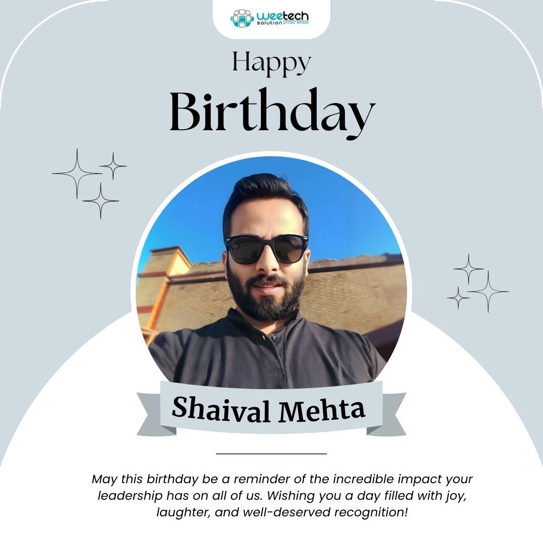 WeeTech Solution Pvt Ltd on LinkedIn: #happybirthday #bday WeeTech Solution Pvt Ltd on LinkedIn: #happybirthday #bday