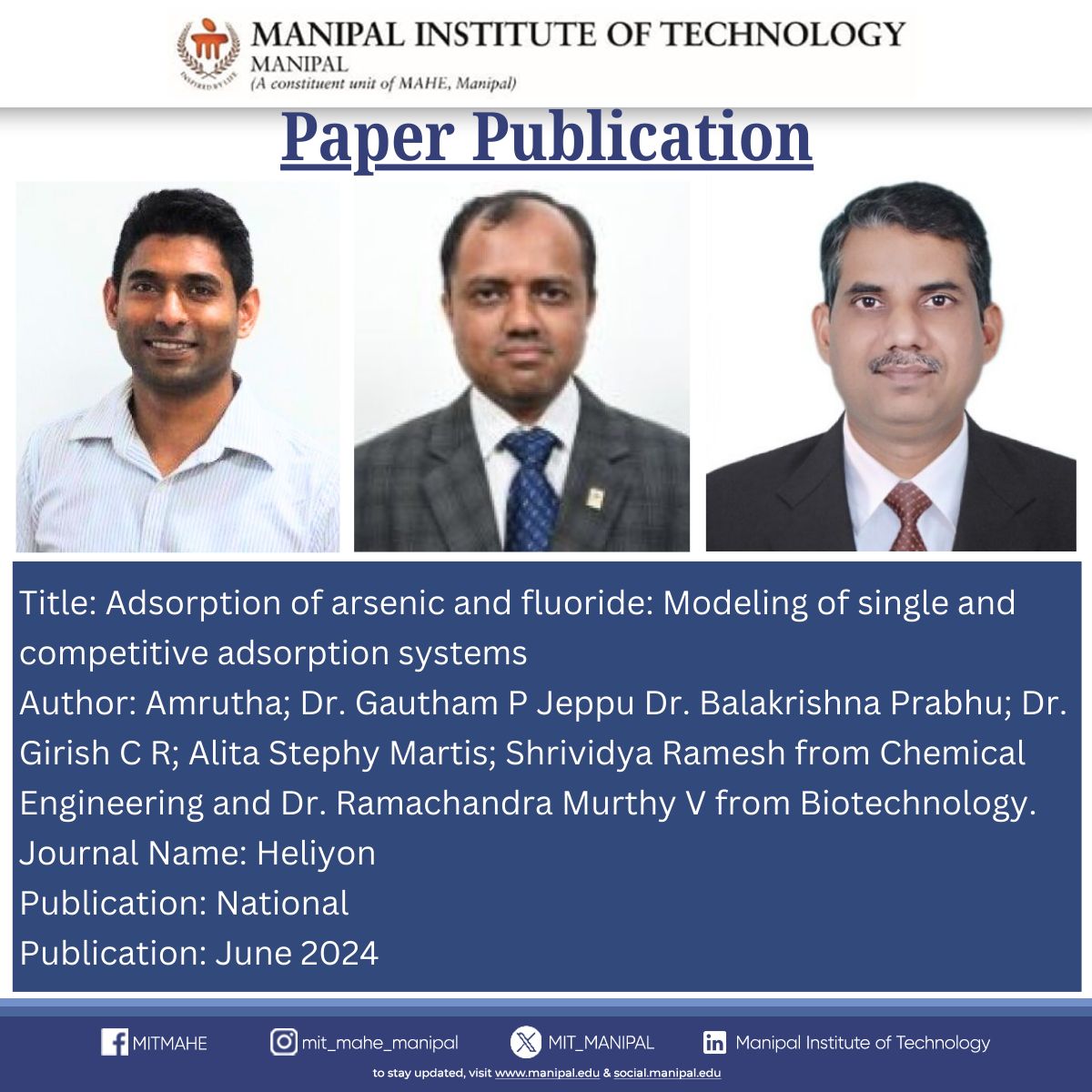 Manipal Institute of Technology on LinkedIn: Heartiest congratulations ... Manipal Institute of Technology on LinkedIn: Heartiest congratulations ...