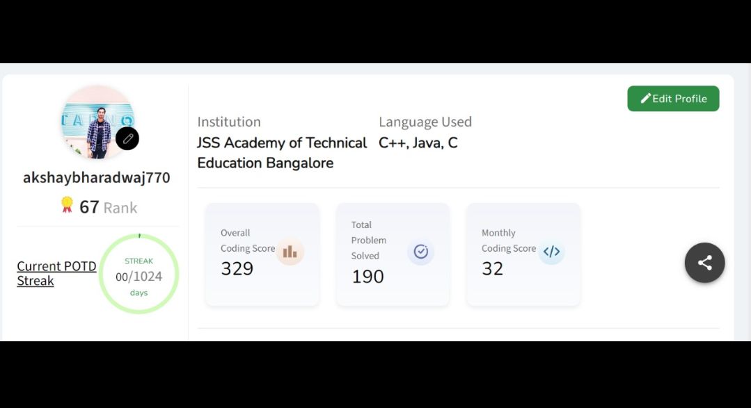 Akshay Kumar Bharadwaj on LinkedIn: #dsa #gfg #coding Akshay Kumar Bharadwaj on LinkedIn: #dsa #gfg #coding