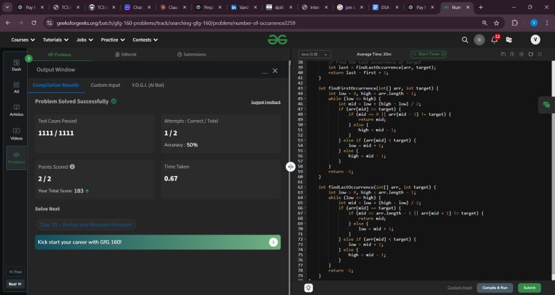 Varsha Pawar on LinkedIn: Day 29 of My 160-Day DSA Coding Challenge A ... Varsha Pawar on LinkedIn: Day 29 of My 160-Day DSA Coding Challenge A ...