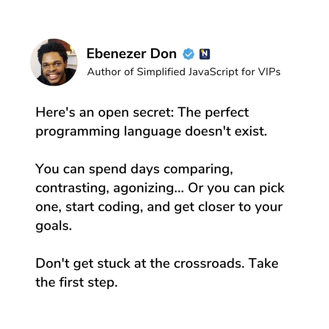 Ebenezer Don on LinkedIn: #programming #softwareengineering #javascript Ebenezer Don on LinkedIn: #programming #softwareengineering #javascript