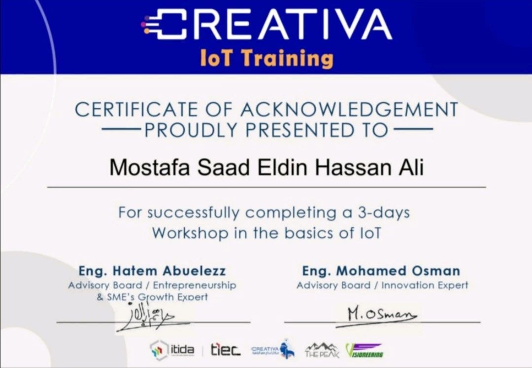 Mostafa Saad on LinkedIn: #iot #creativamansoura #workshop Mostafa Saad on LinkedIn: #iot #creativamansoura #workshop