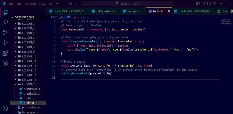 Learn about tuples in typescript | Prachanda rana posted on the topic ... Learn about tuples in typescript | Prachanda rana posted on the topic ...