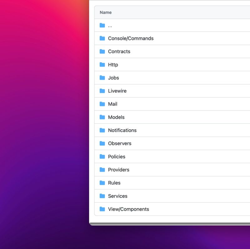 Nuno Maduro on LinkedIn: Stick to the default Laravel folder structure ... Nuno Maduro on LinkedIn: Stick to the default Laravel folder structure ...