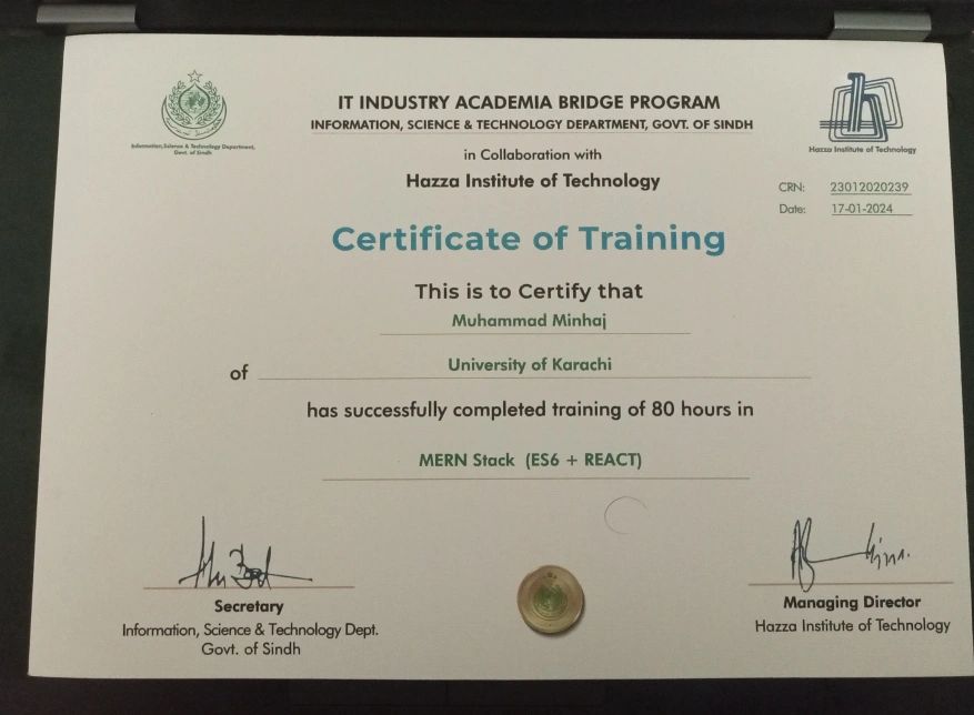 Muhammad Minhaj Wahid on LinkedIn: #mernstack #techeducation # ... Muhammad Minhaj Wahid on LinkedIn: #mernstack #techeducation # ...