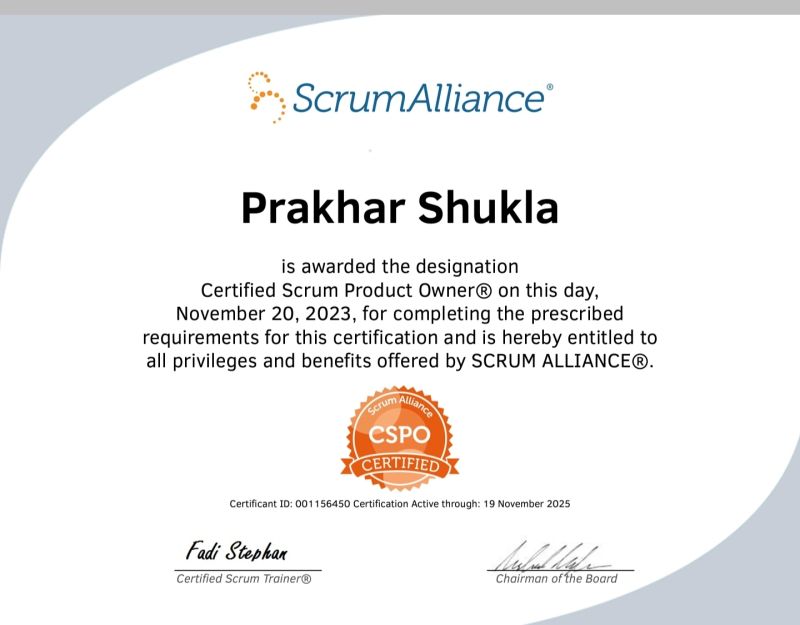 Prakhar Shukla on LinkedIn: Happy to share that successfully completed ... Prakhar Shukla on LinkedIn: Happy to share that successfully completed ...