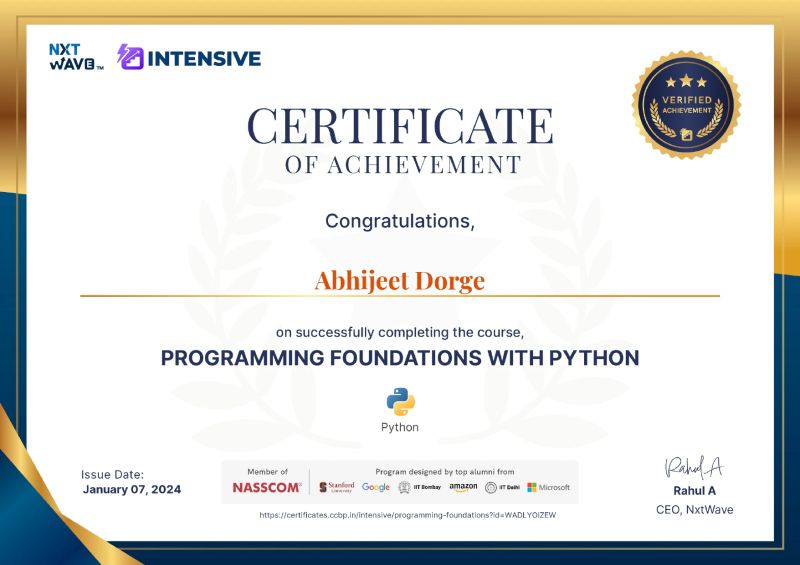 Abhijeet Dorge on LinkedIn: #python #codingskills #learningjourney # ... Abhijeet Dorge on LinkedIn: #python #codingskills #learningjourney # ...